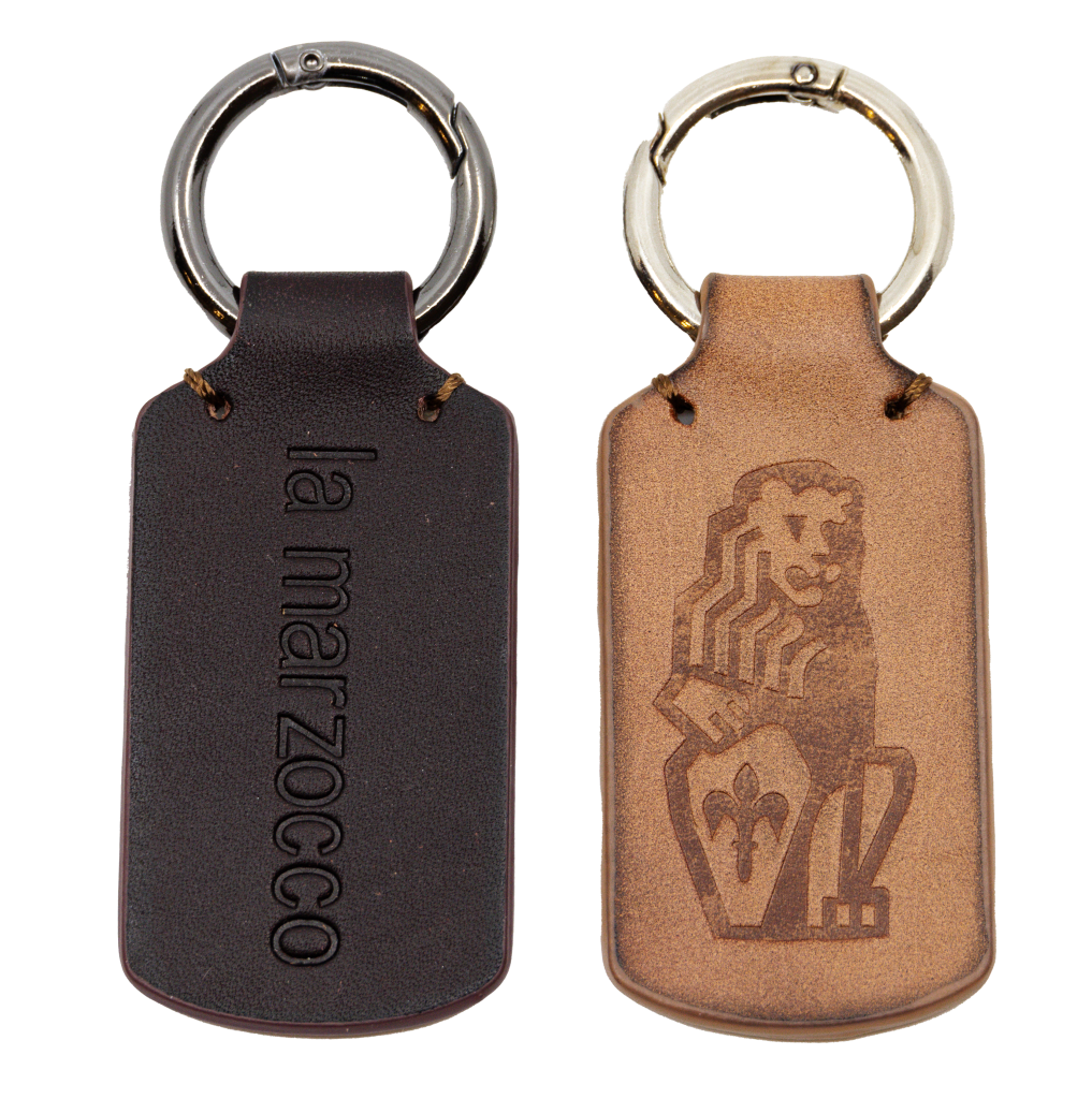 Branded Leather Keyring | La Marzocco Home